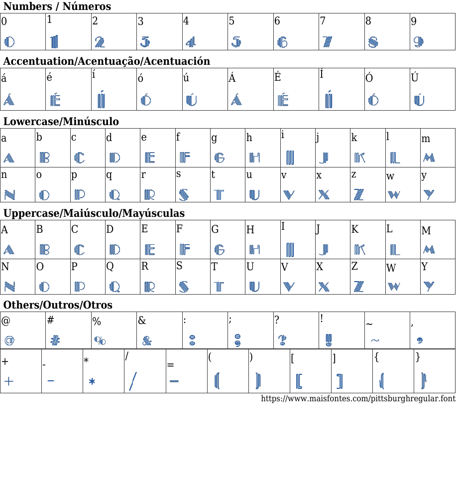 Pittsburgh Regular: Download Free Font | MaisFontes