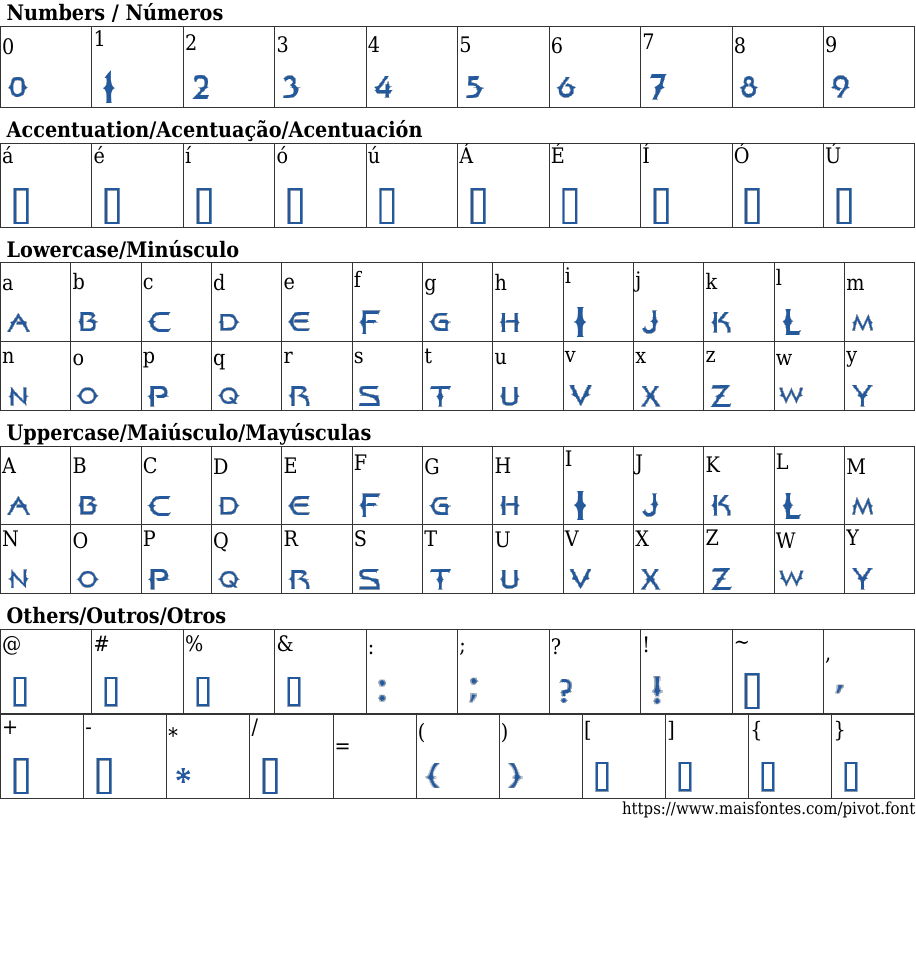 PIVOT: Free Font Download | MaisFontes