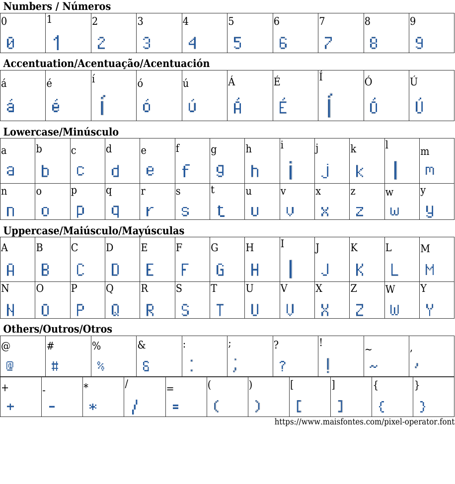 Pixel Operator: Free Font Download | MaisFontes