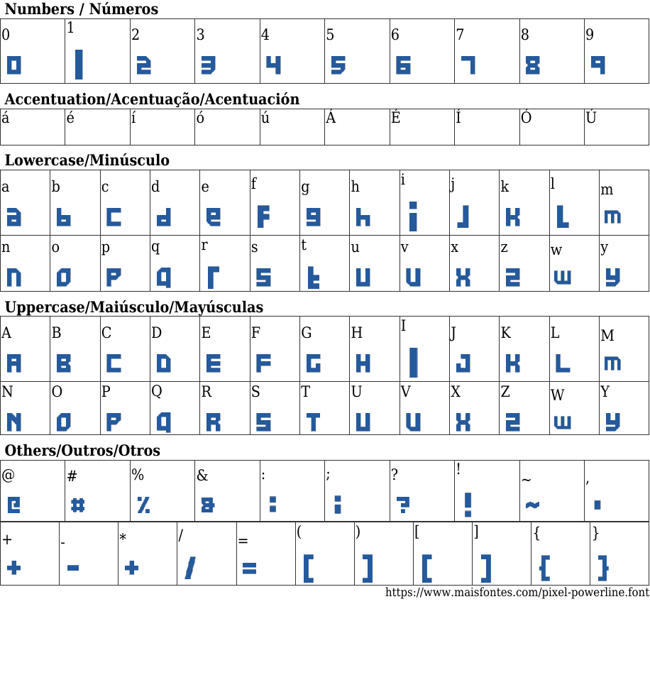 Pixel Powerline: Baixar Fonte Grátis | MaisFontes