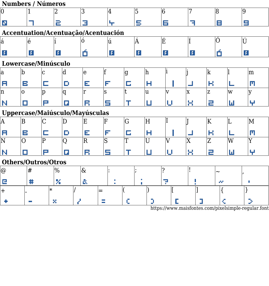 Pixel Simple Regular: Free Font Download | MaisFontes