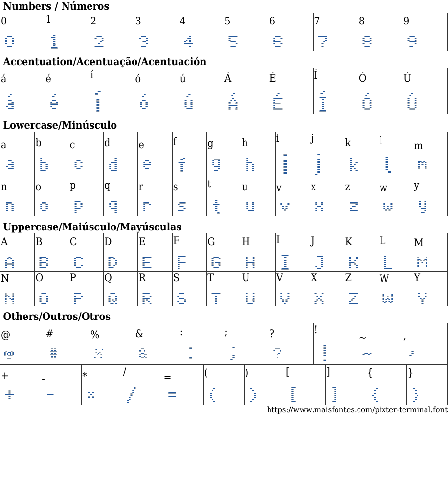 Pixter Terminal: Free Font Download | MaisFontes