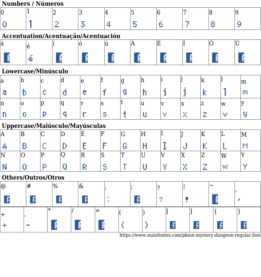 PKMN Mystery Dungeon Regular: Free Font Download | MaisFontes