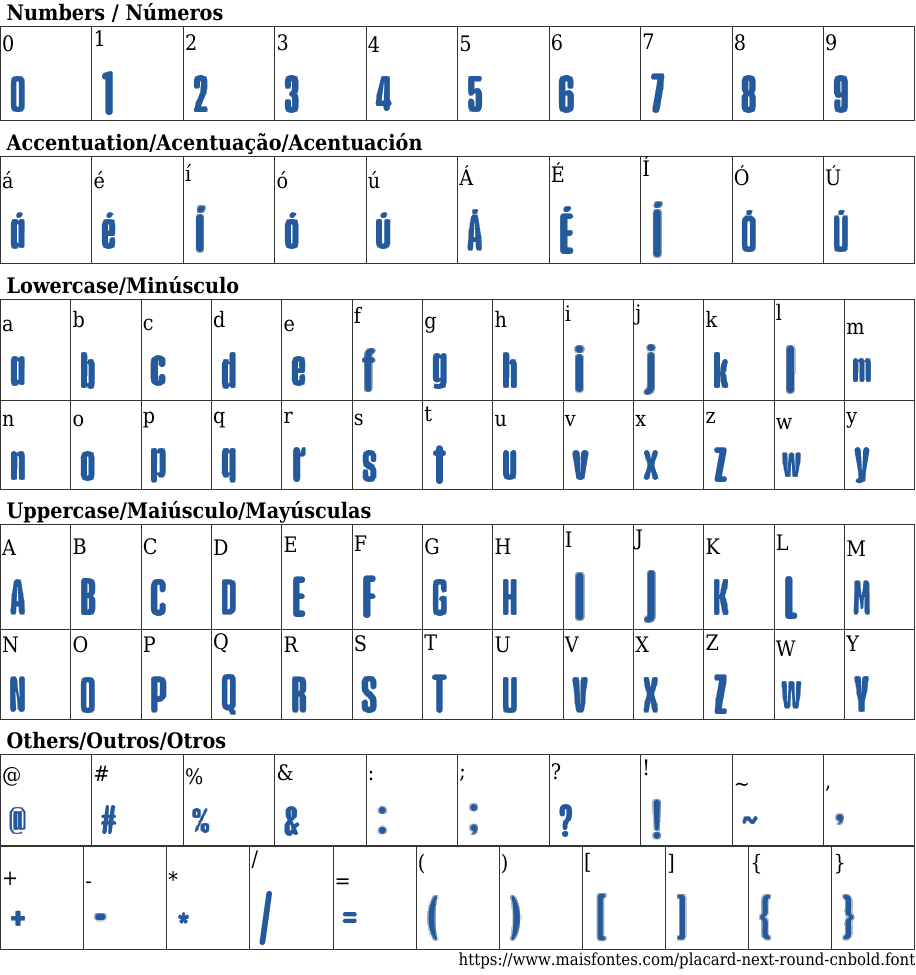 Placard Next Round Condensed Bold: Free Font Download | MaisFontes