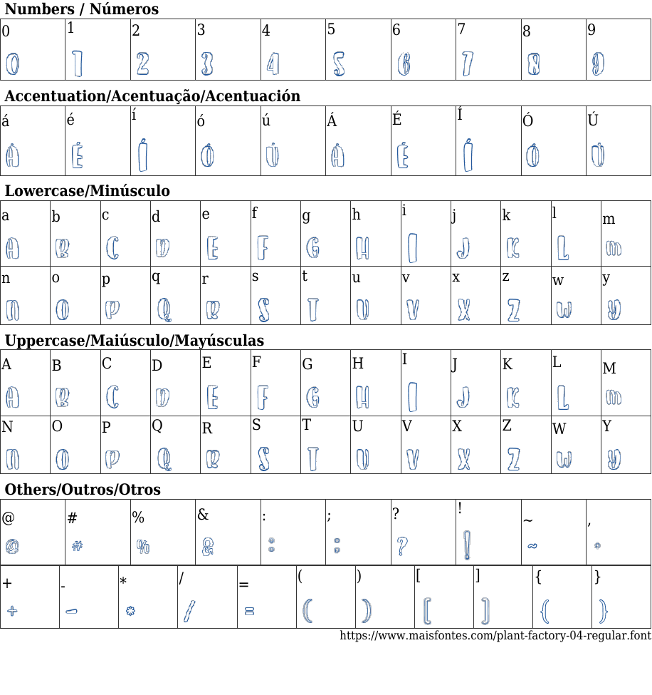 Plant Factory 04 Regular: Free Font Download | MaisFontes