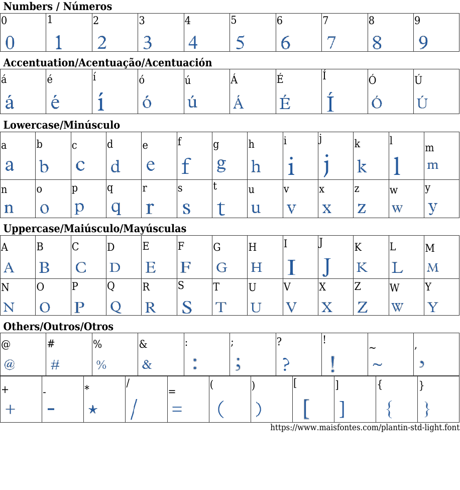Plantin Std Light: Free Font Download | MaisFontes