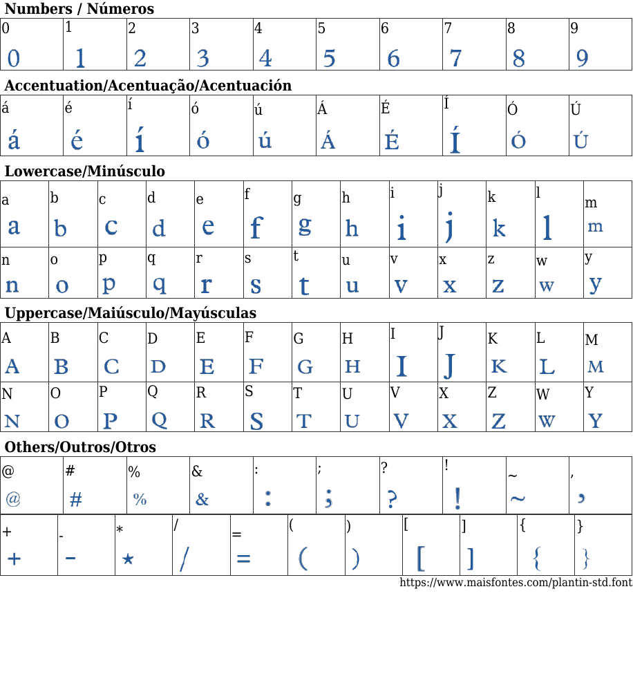 Plantin Std：免费字体下载 | MaisFontes