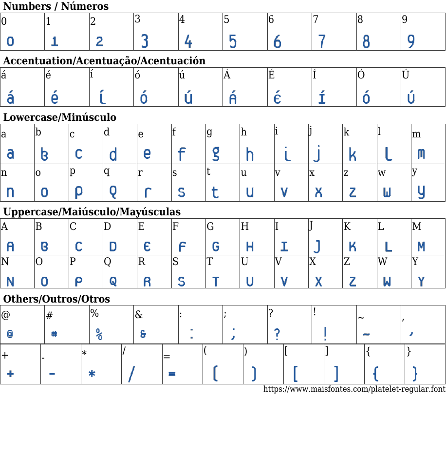 Platelet Regular: Free Font Download | MaisFontes
