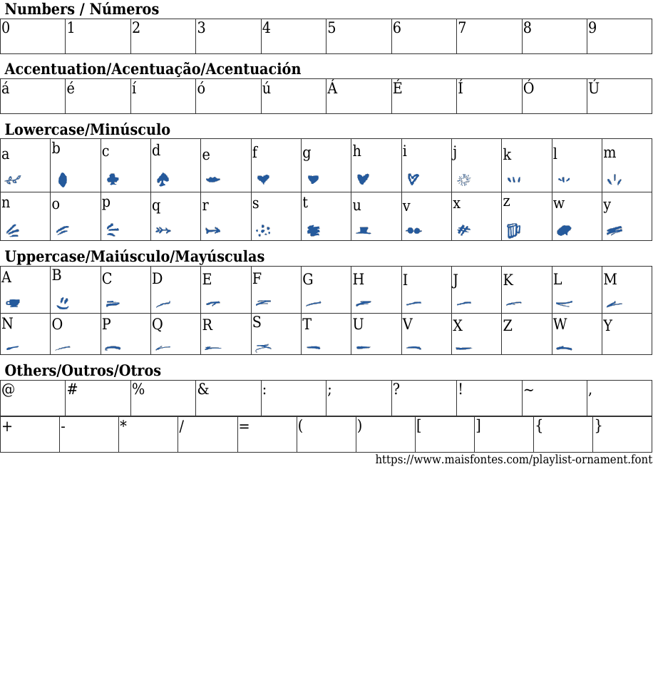 Playlist Ornament: Free Font Download | MaisFontes