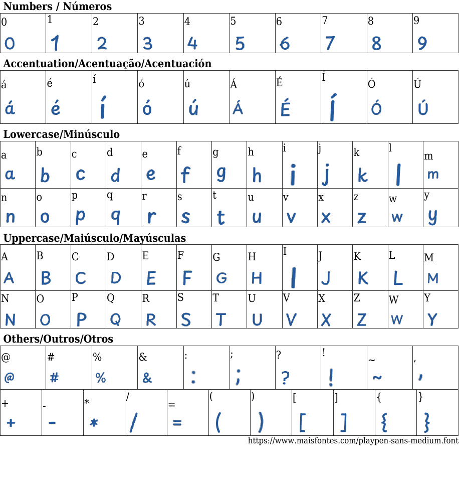 Playpen Sans Medium Font: Free Download | MaisFontes