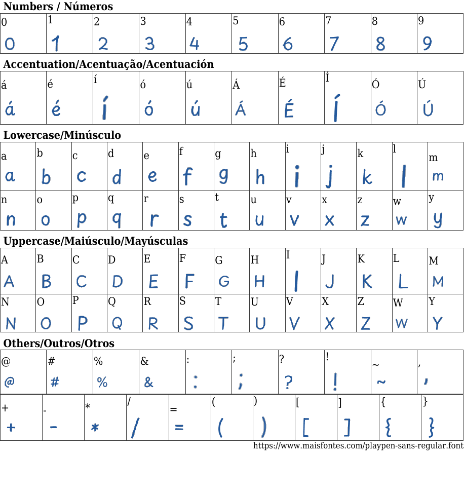 Playpen Sans Regular: Free Font Download | MaisFontes