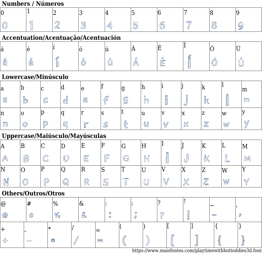 Playtime With Hot Toddies 3D: Free Font Download | MaisFontes