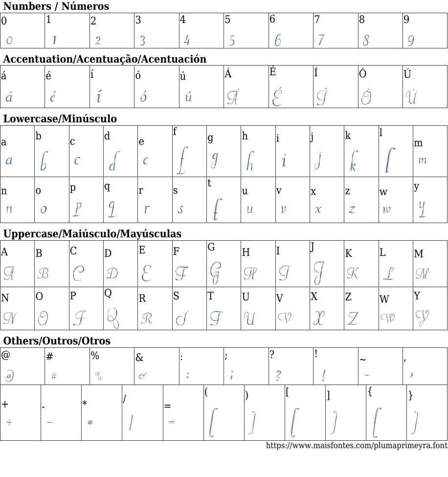 Pluma Primeyra: Free Font Download | MaisFontes