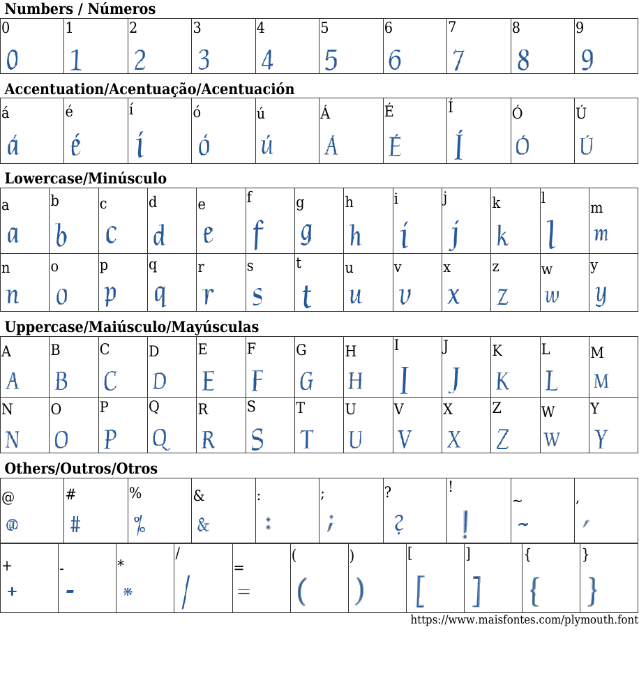 Plymouth: Free Font Download | MaisFontes