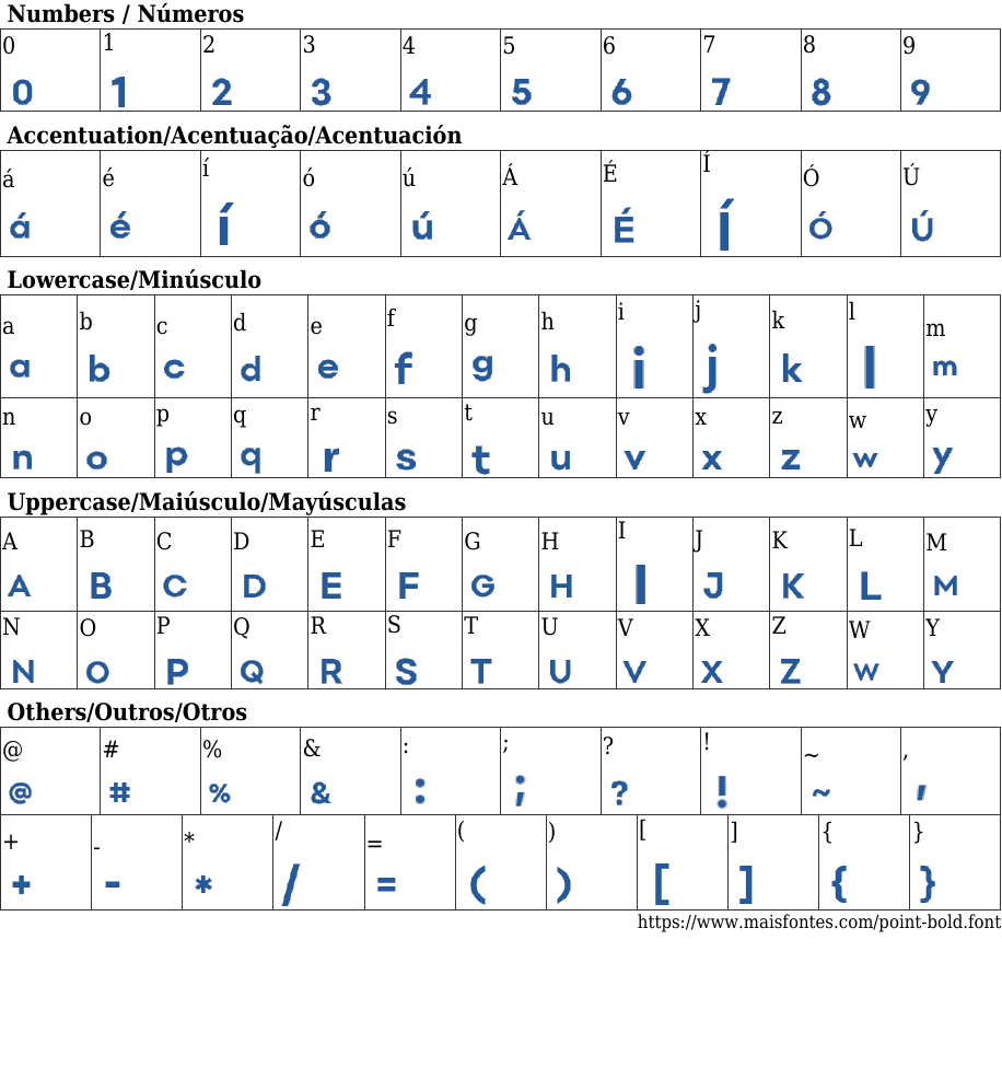 Point Bold: Free Font Download | MaisFontes