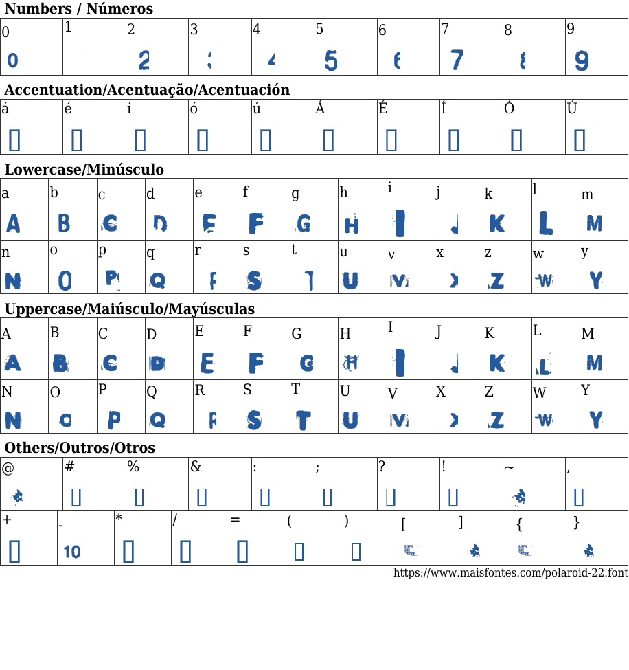 Polaroid 22: Baixar Fonte Grátis | MaisFontes