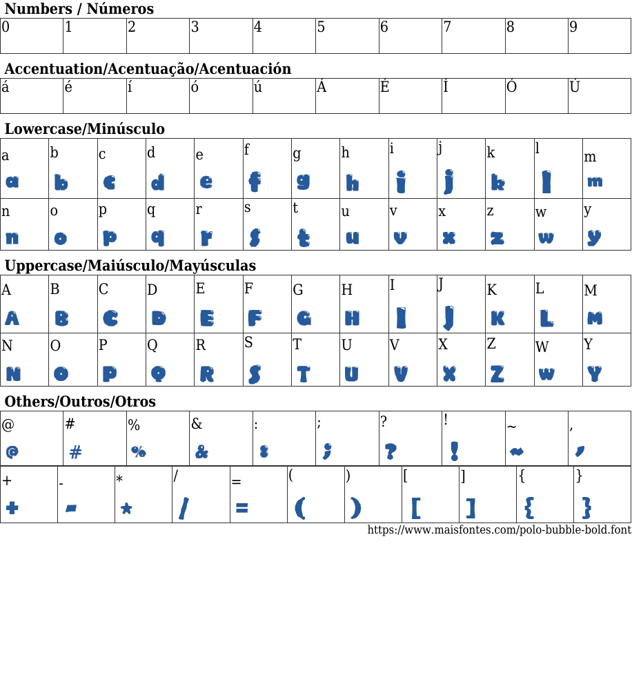 Polo Bubble Bold: Free Font Download | MaisFontes