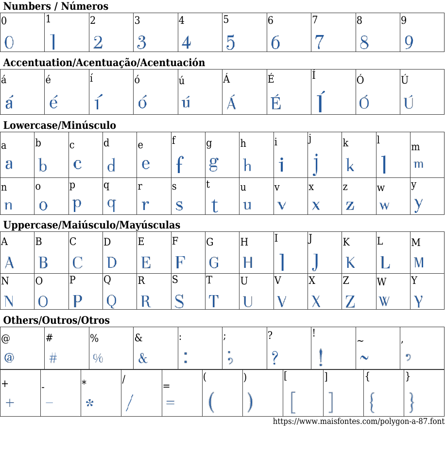 Polygon A 87: Free Font Download | MaisFontes