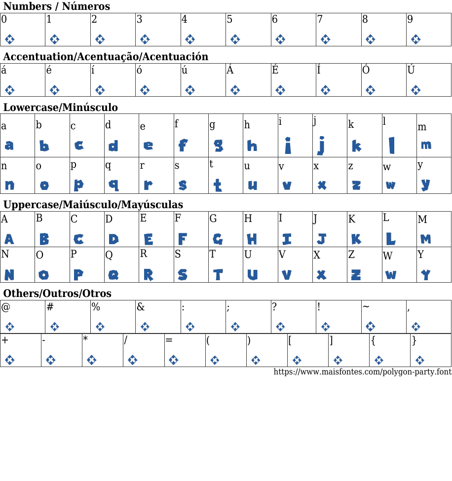 Polygon Party: Baixar Fonte Grátis | MaisFontes