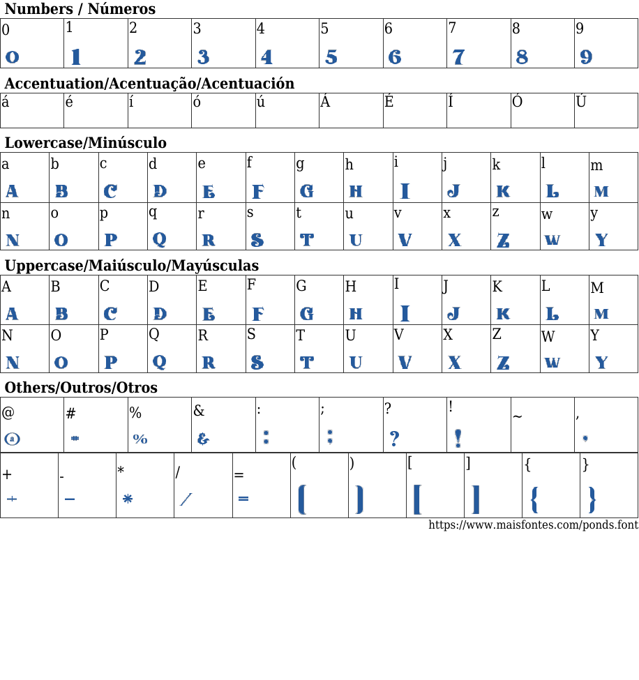 Ponds: Free Font Download | MaisFontes