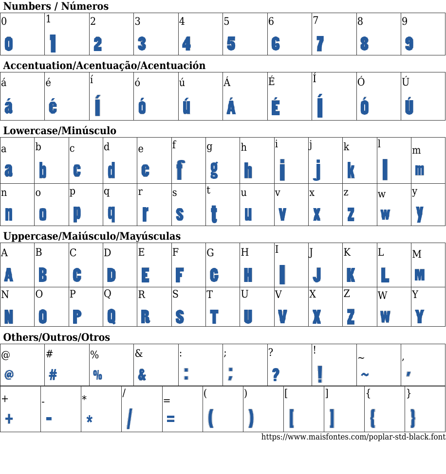 Poplar Std Black: Free Font Download | MaisFontes