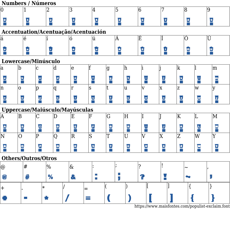 Populist Exclaim: Free Font Download | MaisFontes