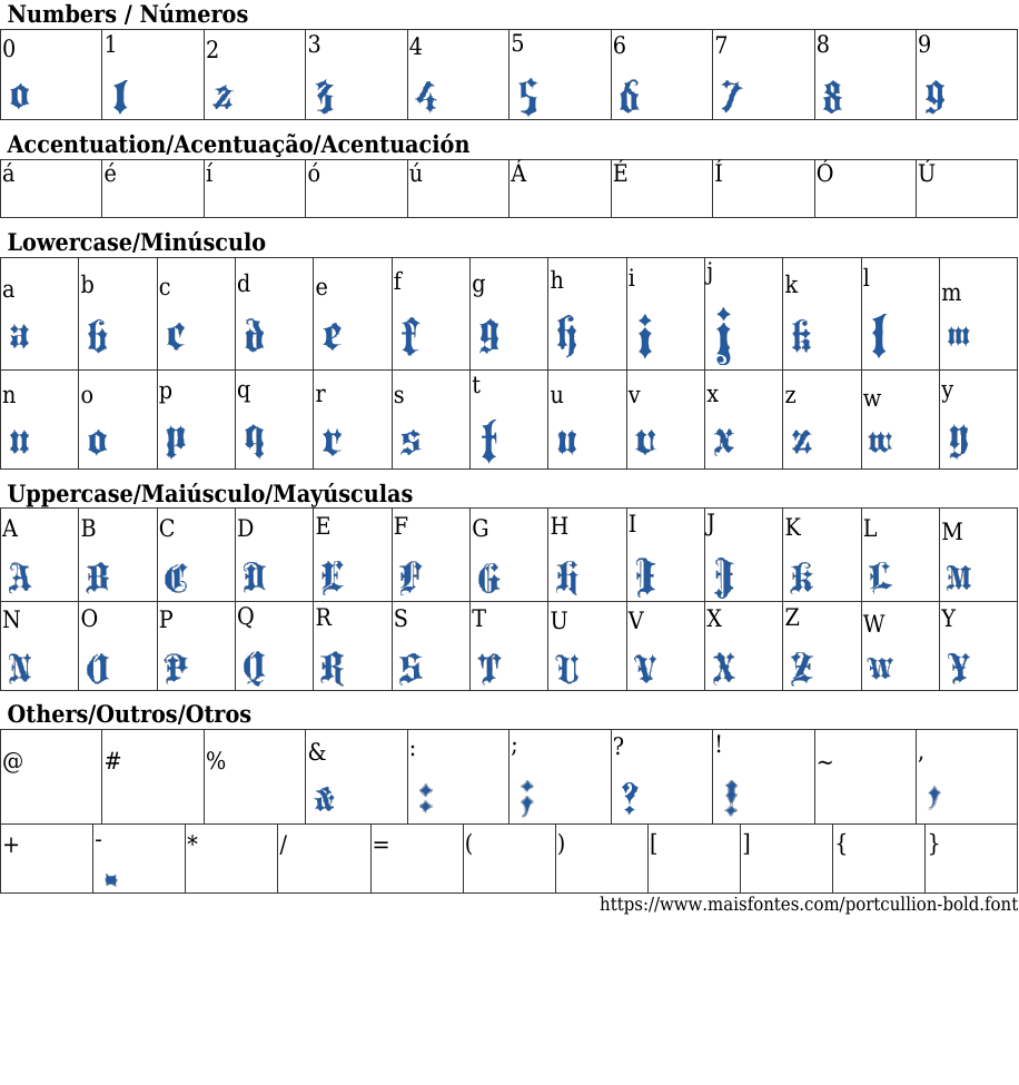 Portcullion Bold: Free Font Download | MaisFontes