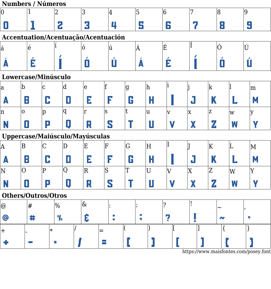 Posey Font: Free Download | MaisFontes