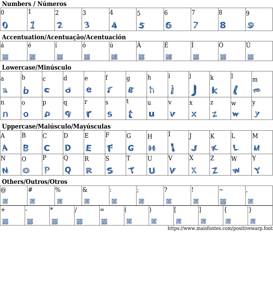 Positive Warp: Free Font Download | MaisFontes