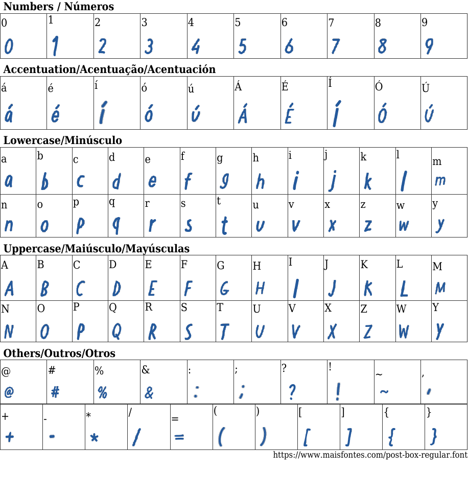 Post Box Regular: Free Font Download | MaisFontes