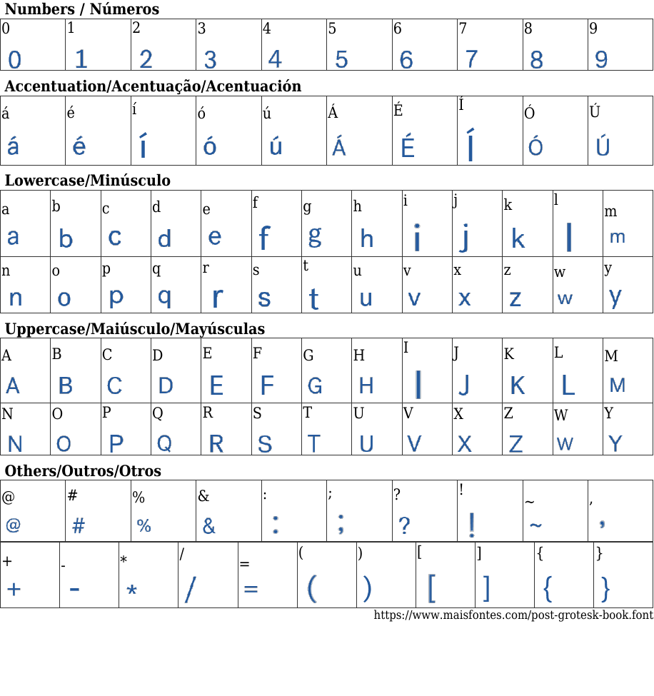 Post Grotesk Book Font: Free Download | MaisFontes