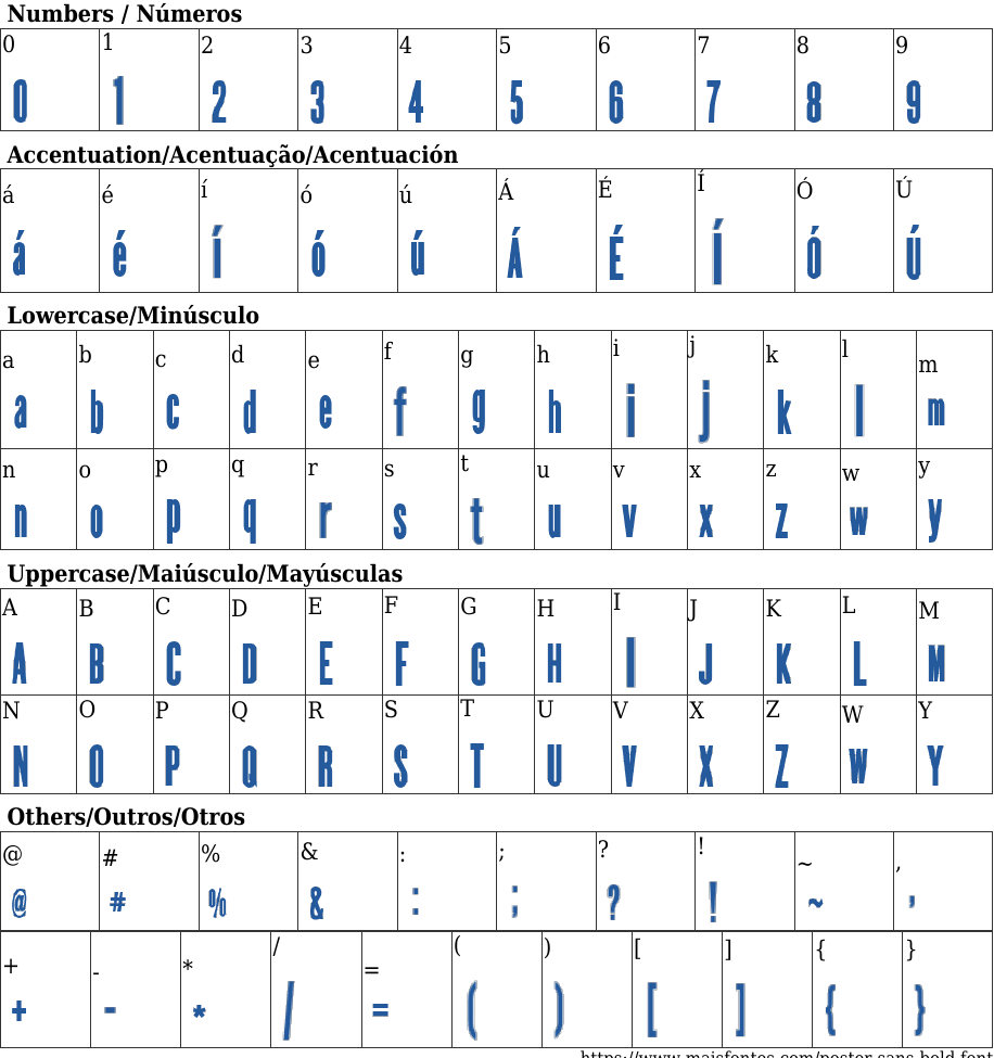 Poster Sans Bold: Free Font Download | MaisFontes