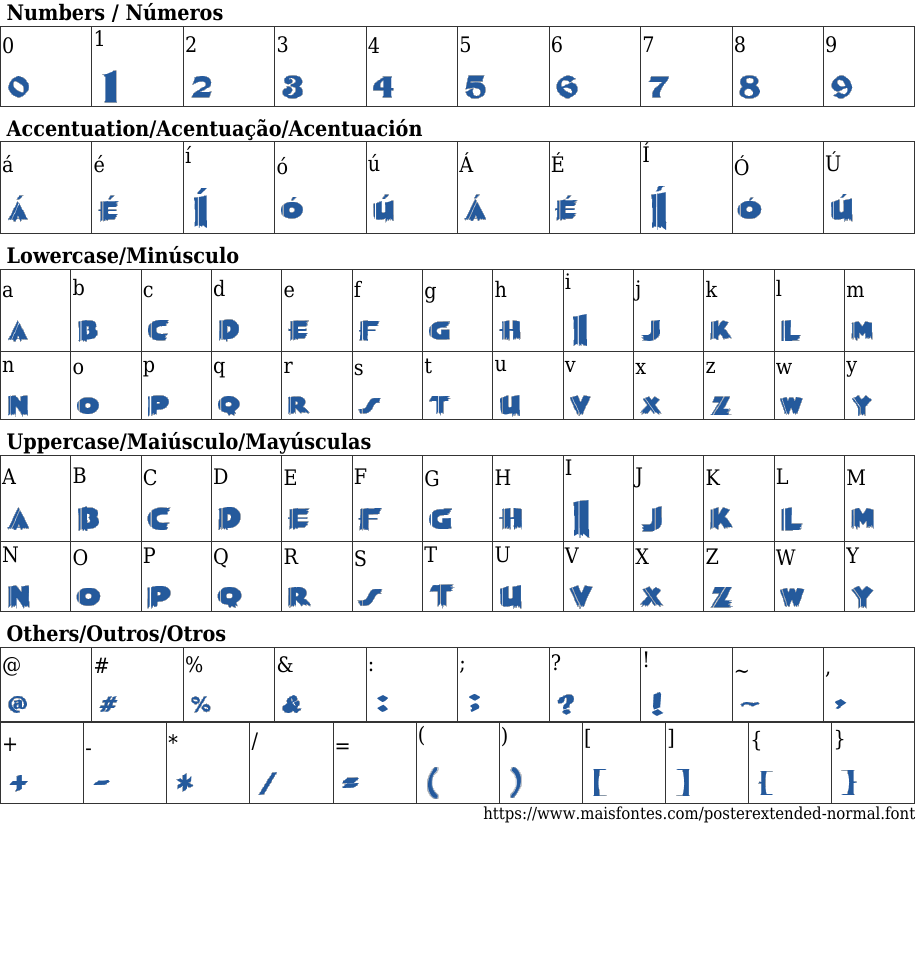 Poster Extended Normal: Free Font Download | MaisFontes