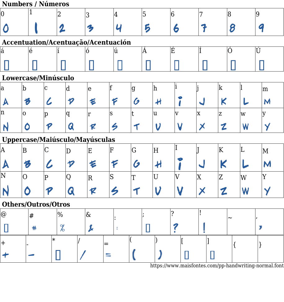 PP Handwriting Normal Font: Free Download | MaisFontes