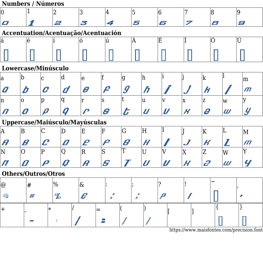 Precision Font: Free Download | MaisFontes