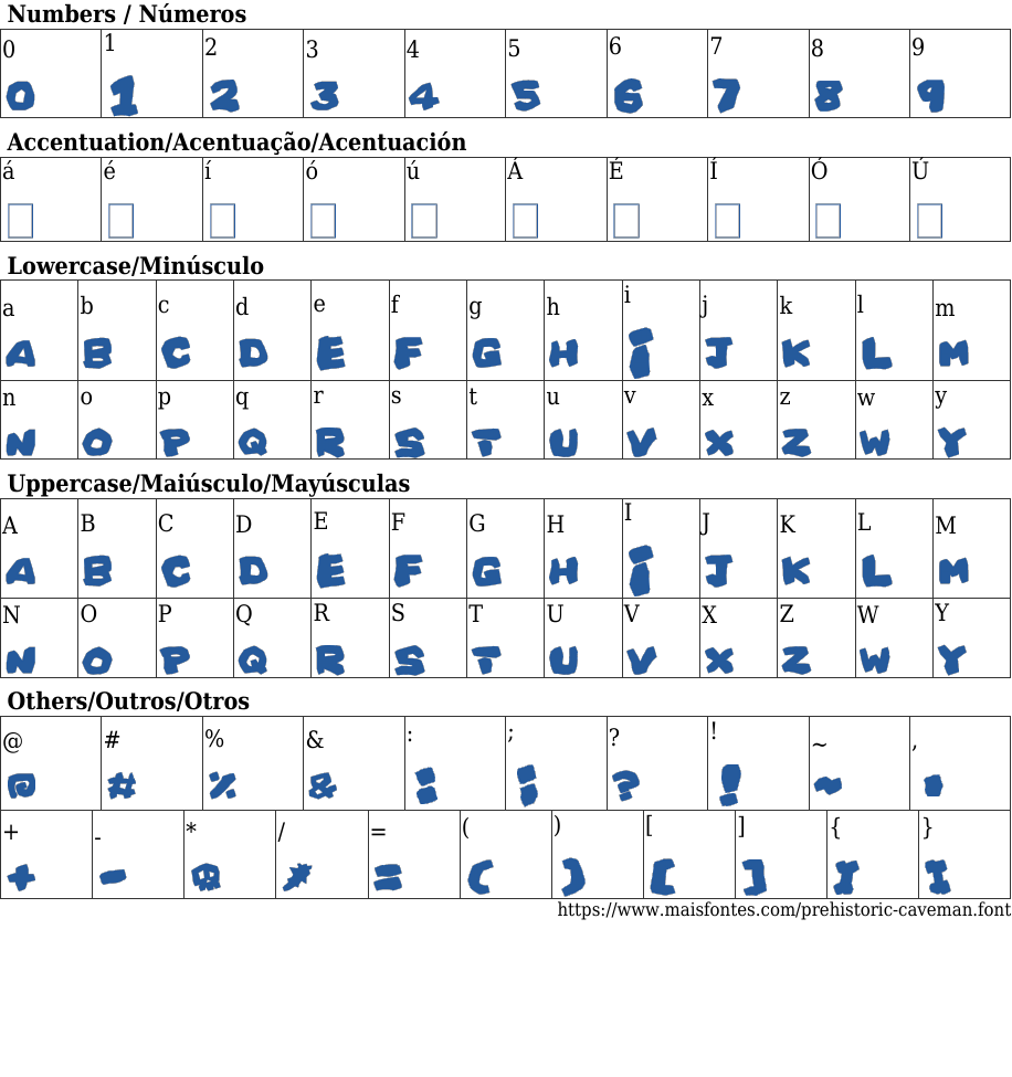 Prehistoric Caveman: Free Font Download | MaisFontes