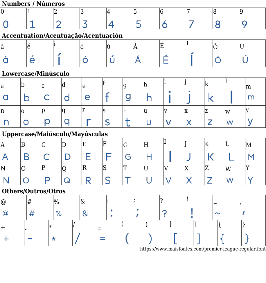 Premier League Regular: Download Free Font | MaisFontes