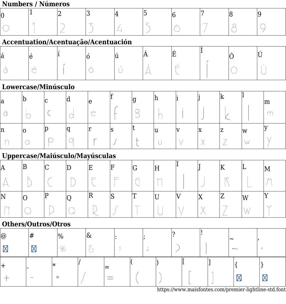 Premier Lightline Std Font: Free Download | MaisFontes