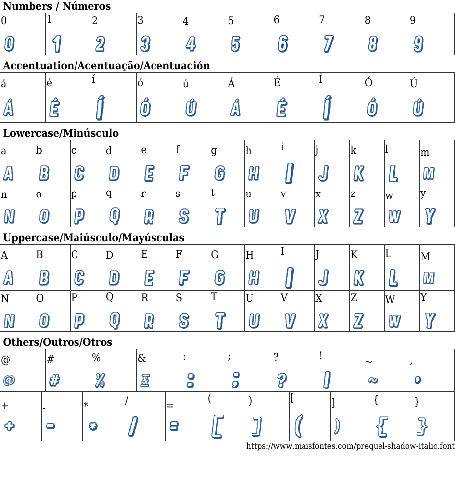 Prequel shadow italic: Free Font Download | MaisFontes