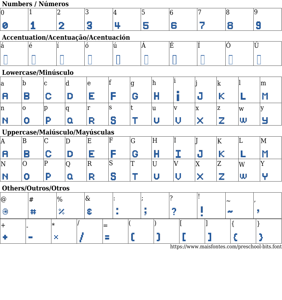 Preschool Bits Font: Free Download | MaisFontes