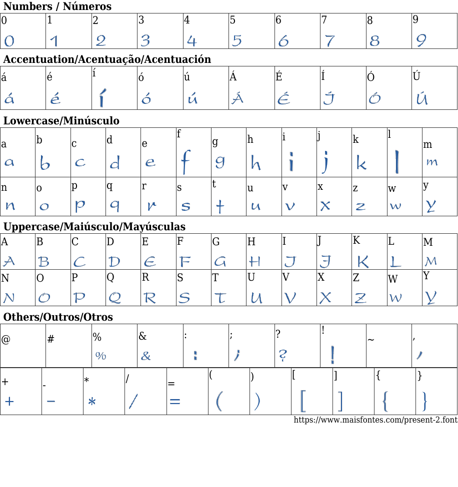 Present Regular: Free Font Download | MaisFontes