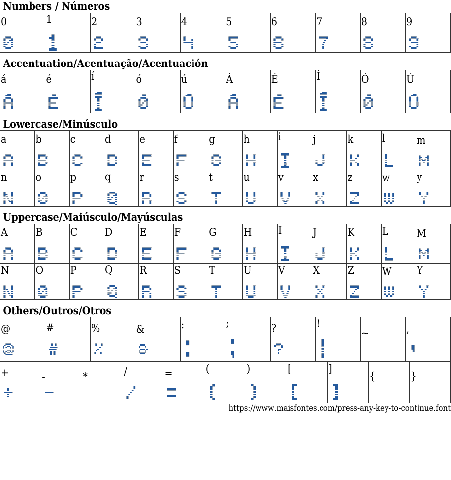 Press any key to continue: Free Font Download | MaisFontes Press any key to continue: Free Font Download | MaisFontes