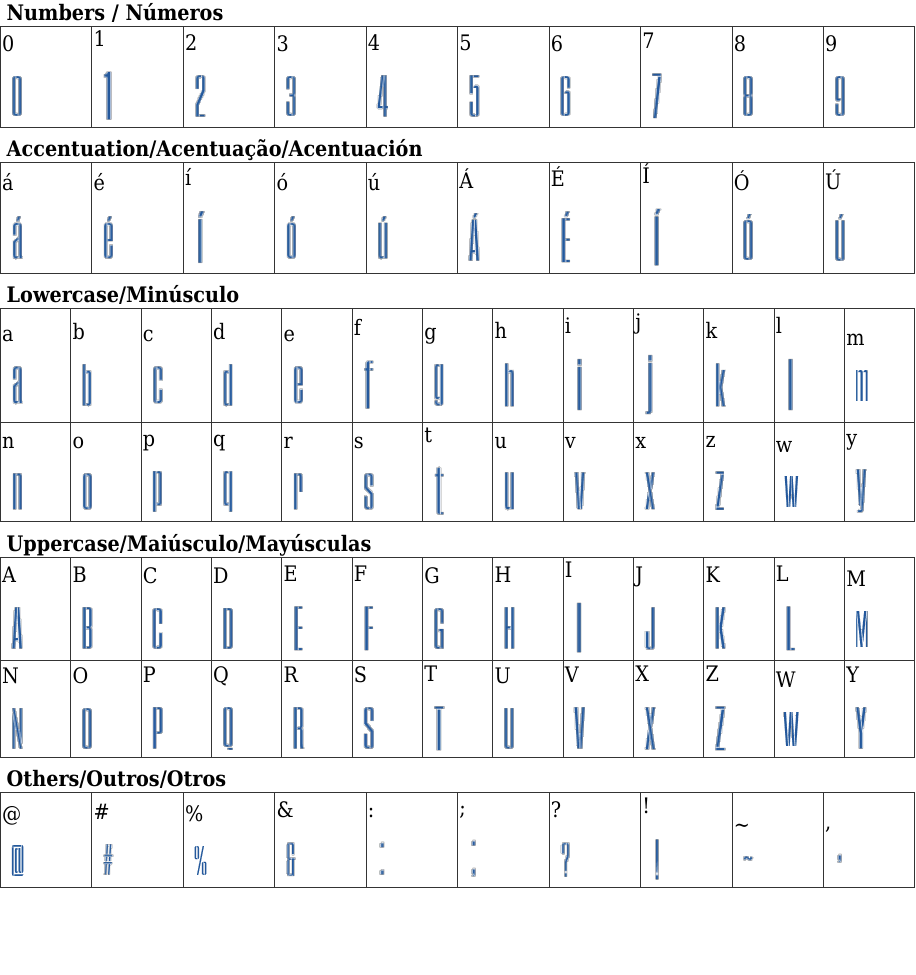 Pressio Stencil No 22 Regular X Compressed: Free Font Download | MaisFontes