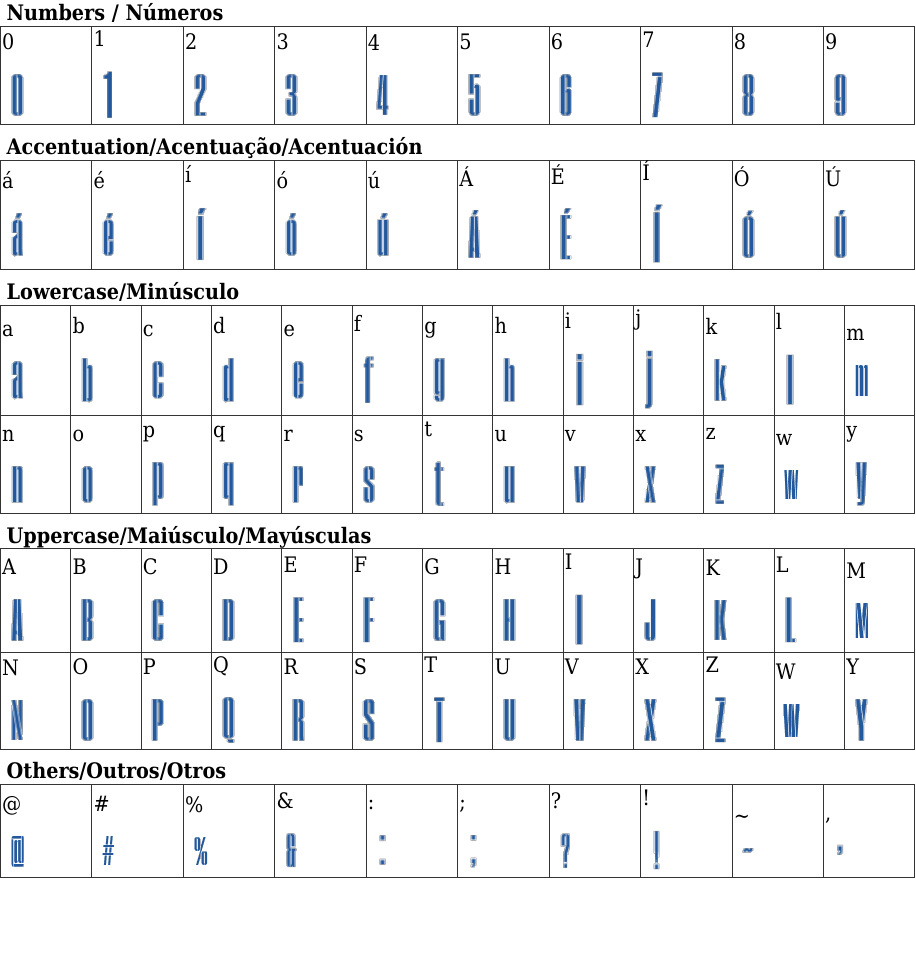 Pressio Stencil No 25 Black X Compressed: Free Font Download | MaisFontes