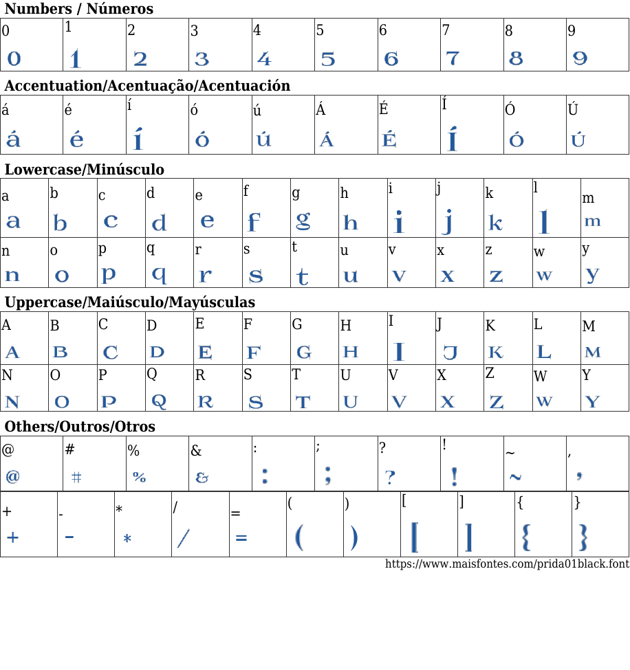 Prida01Black: Free Font Download | MaisFontes