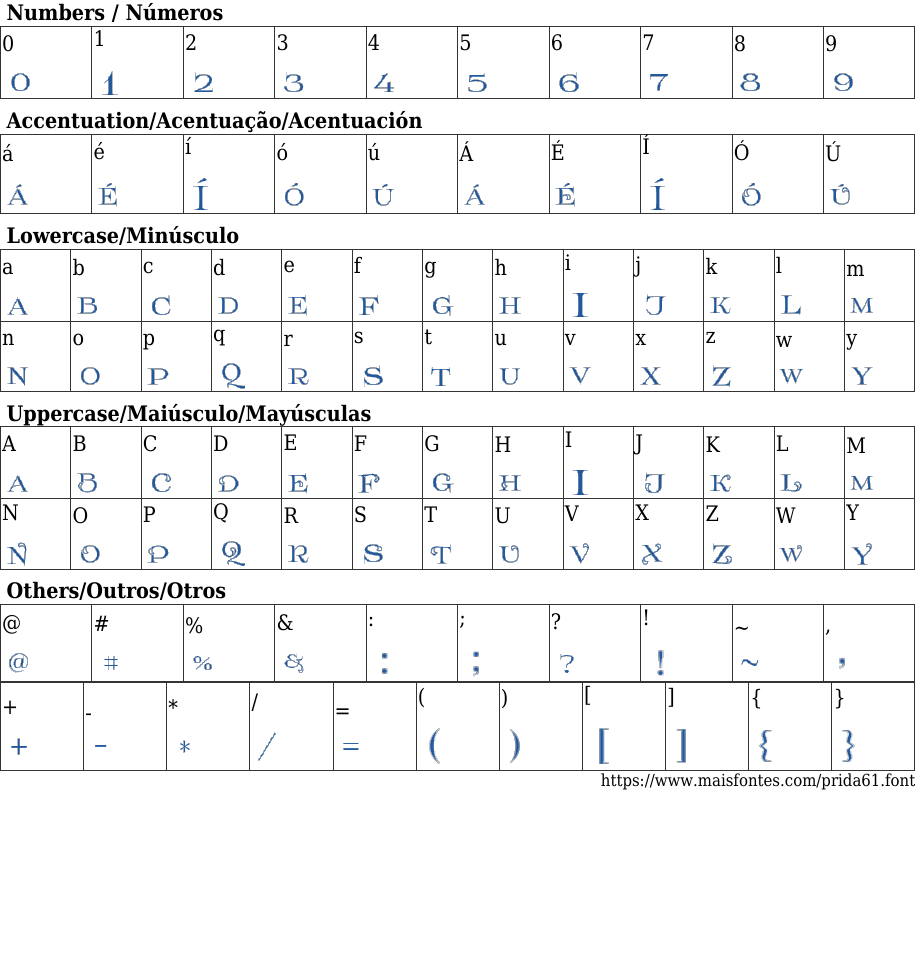 Prida61: Baixar Fonte Grátis | MaisFontes