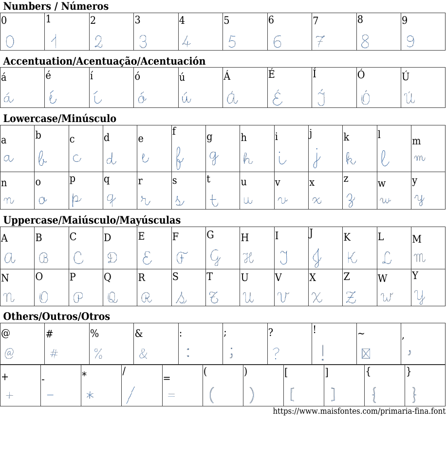 Primaria Fina: Download Free Font | MaisFontes