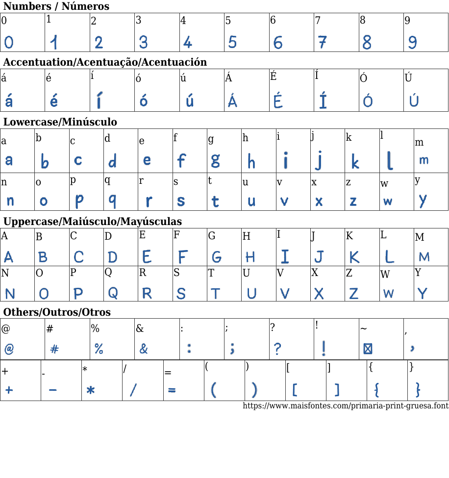 Primaria Print Gruesa: Baixar Fonte Grátis | MaisFontes