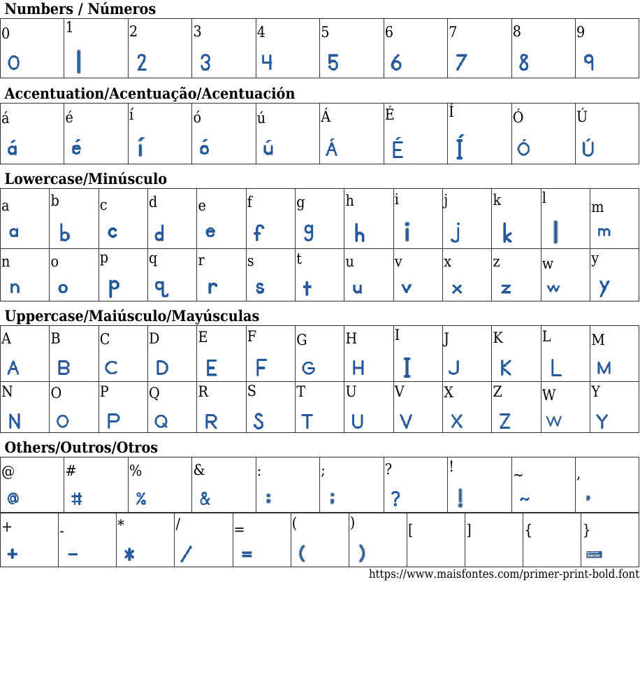 Primer Print Bold v.2004 Font: Free Download | MaisFontes