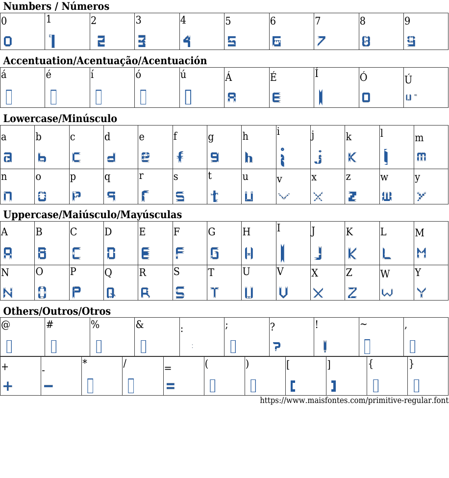 Primitive Regular: Free Font Download | MaisFontes